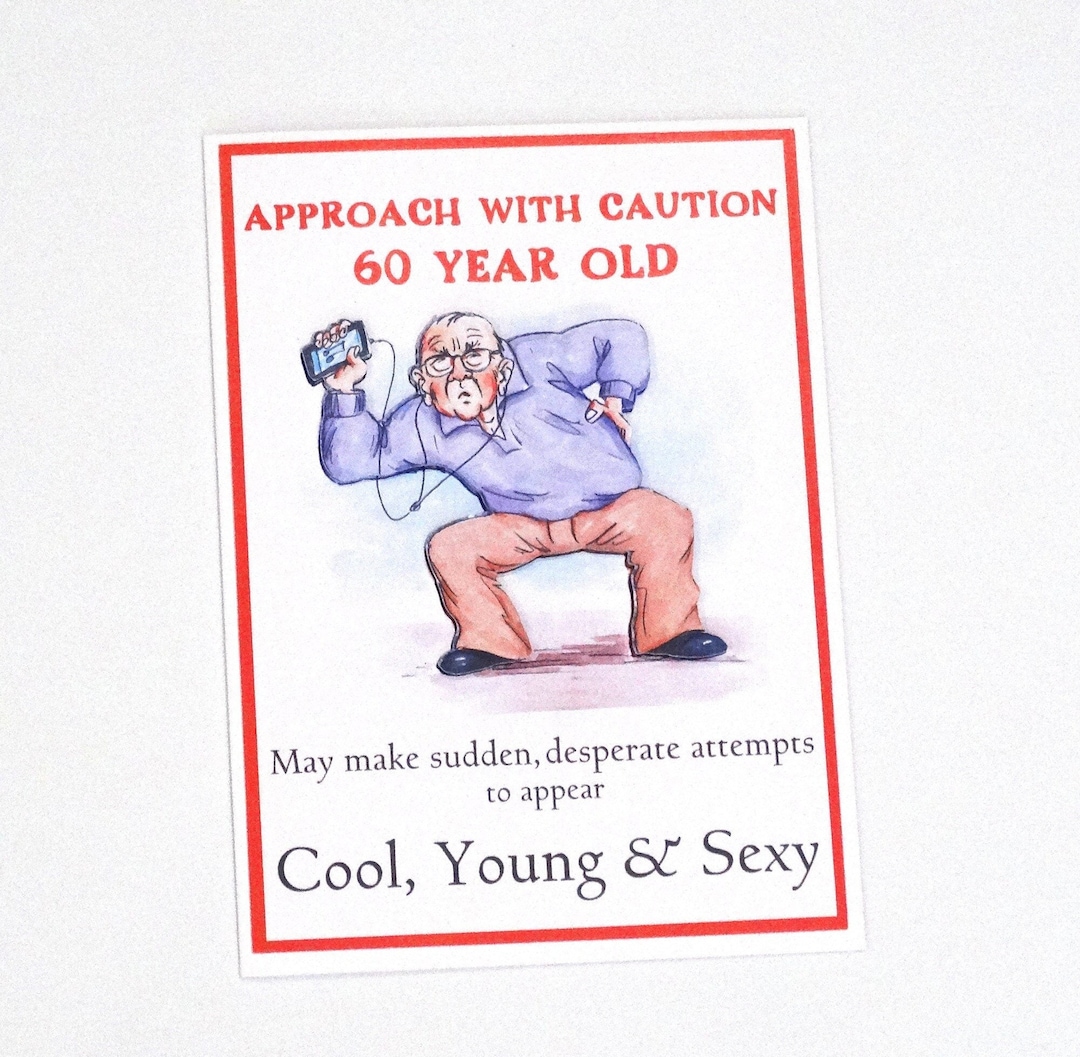 Men's 60th Birthday Card, Funny 60th Birthday Card - Etsy UK