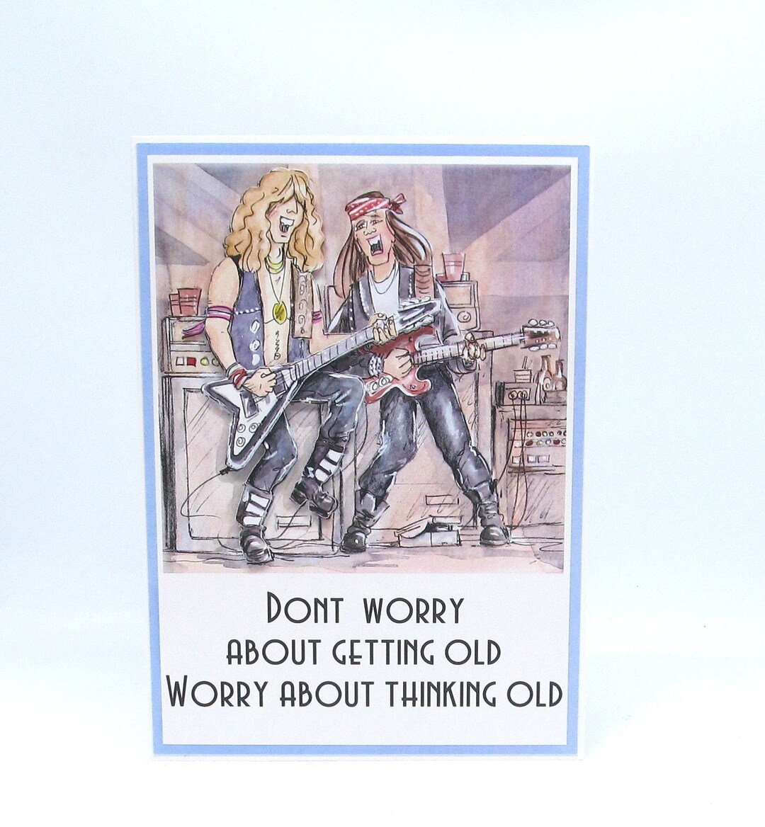 Funny Birthday Card, Old Rockers Birthday Card, Men's Birthday Card - Etsy