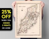 Old Map of Isle of Man Vintage Poster Samuel Lewis 1844 - Etsy UK