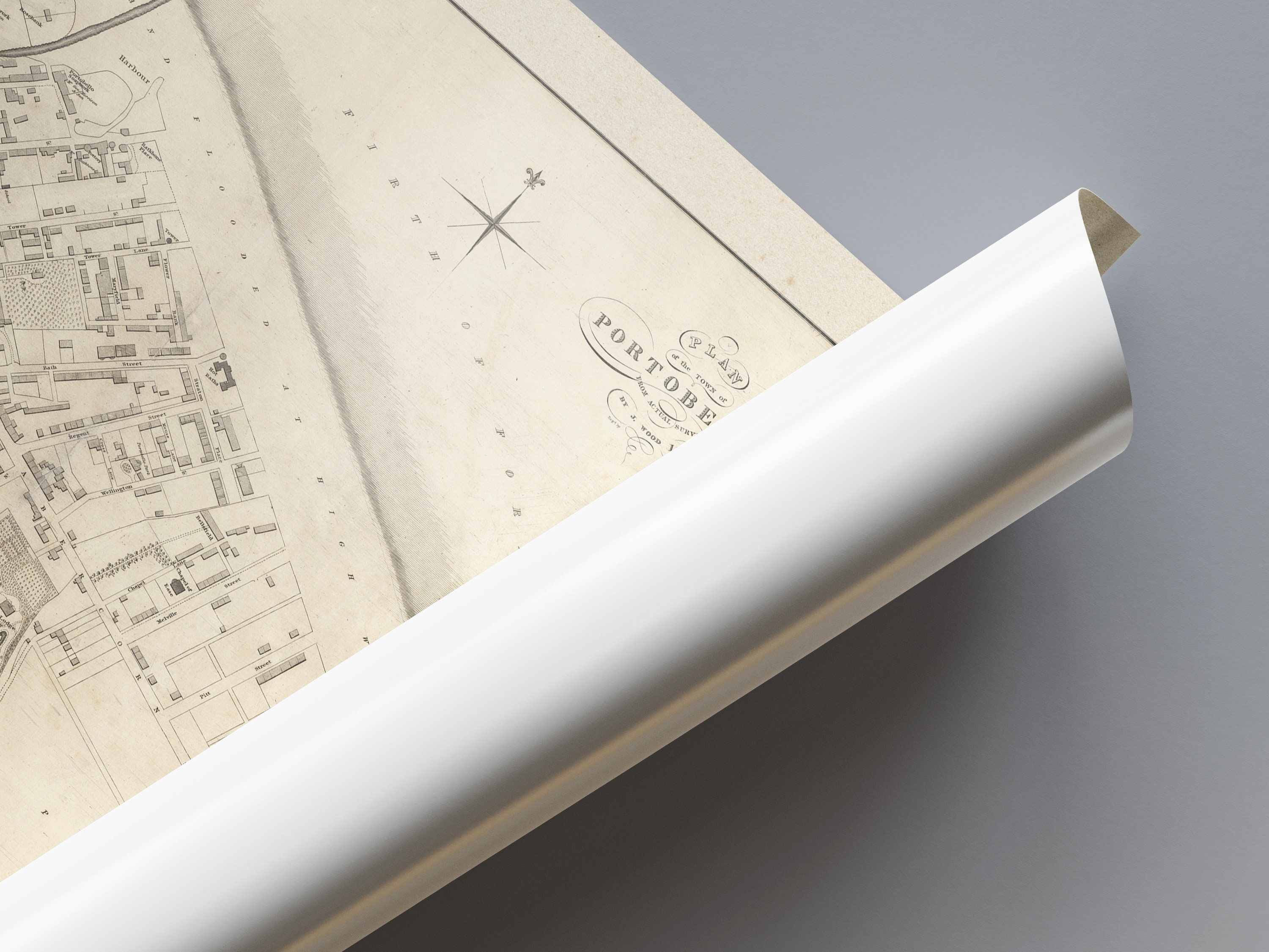 Old Map of Portobello Old Town Survey of Edinburgh John - Etsy