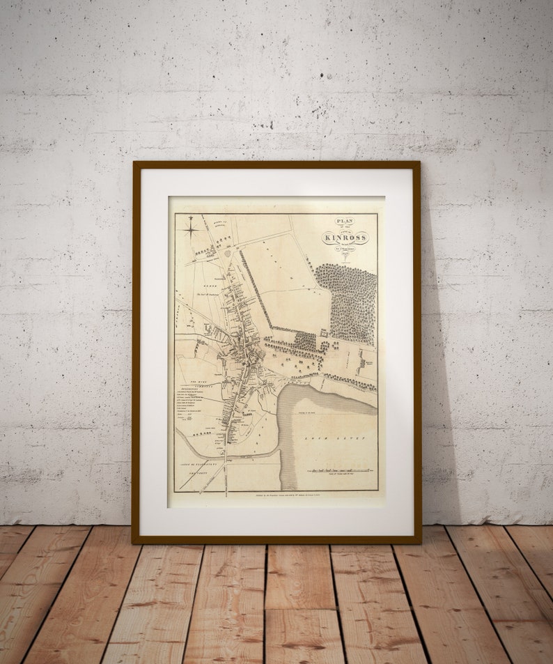 Old Map of Kinross Ancient Map Print Kinross Old Map - Etsy UK