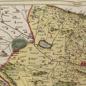 Old Fife (east) Map | Fifae Pars Orientalis |old Antique Map | 1665 ...