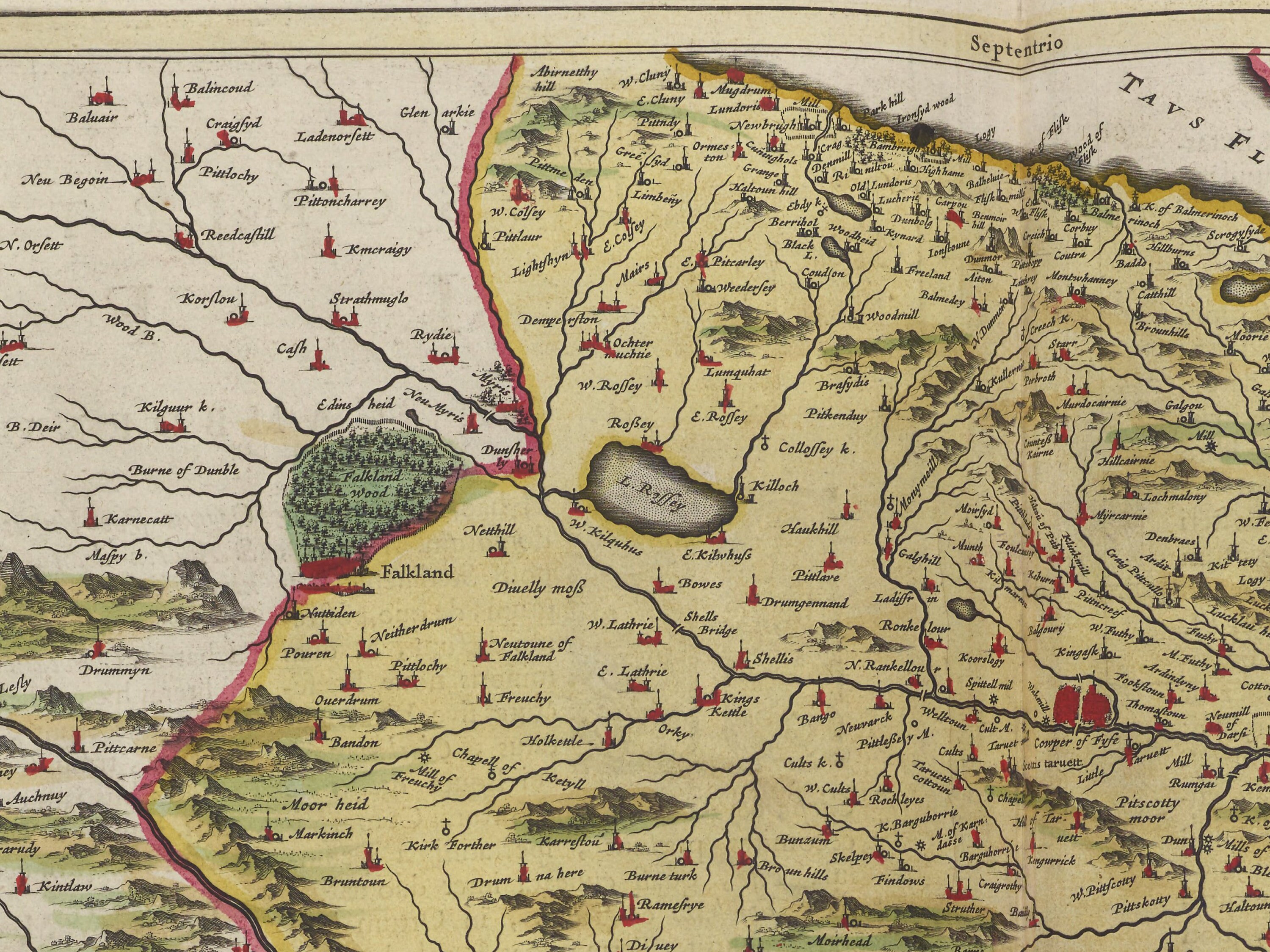 Old Fife east Map Fifae Pars Orientalis old Antique Map - Etsy UK