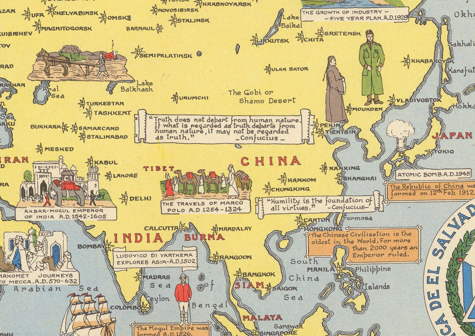 United Nations Map of the World Vintage Map Reproduction - Etsy