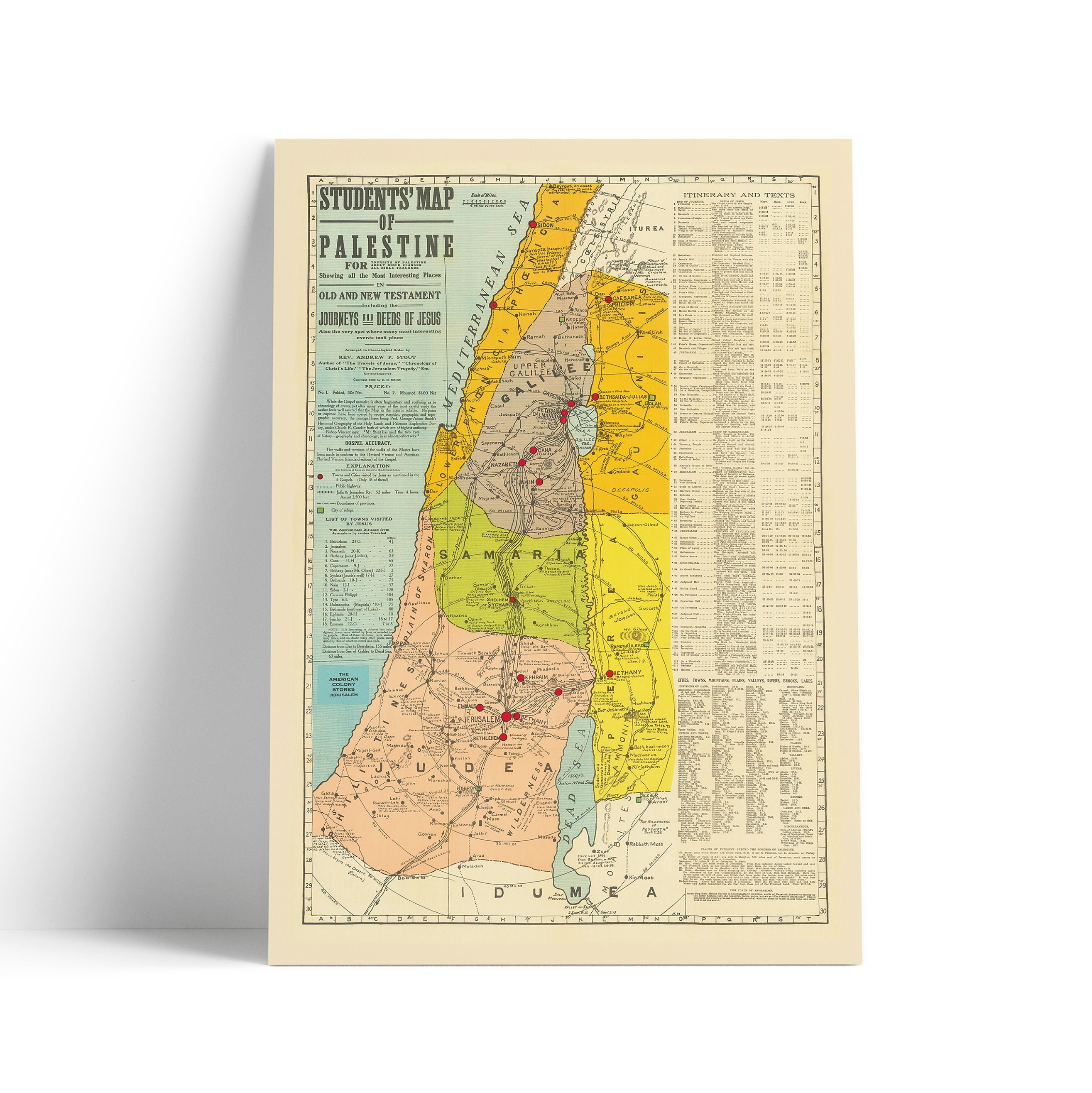 New Testament Palestine Map