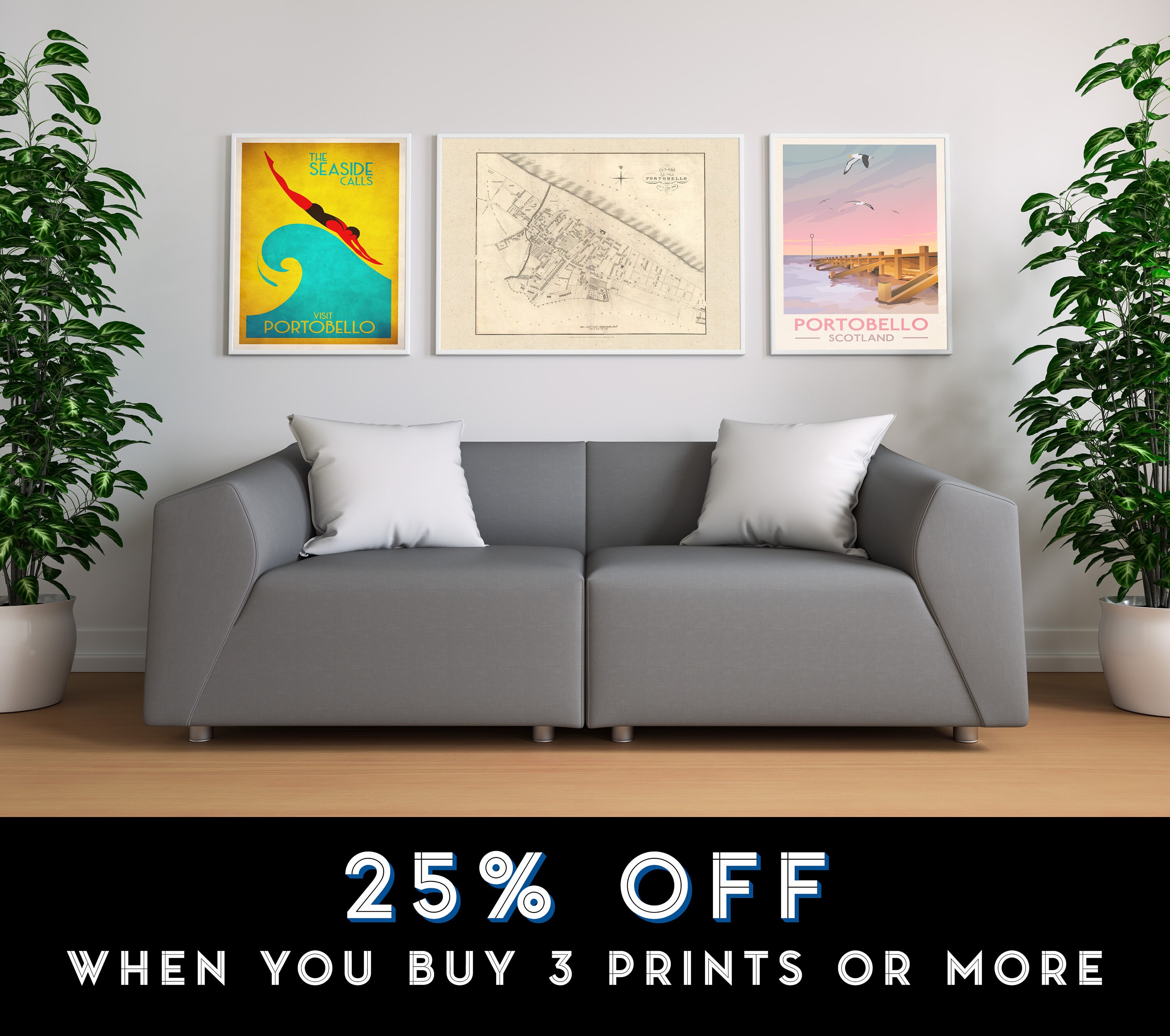 Old Map of Portobello Old Town Survey of Edinburgh John - Etsy