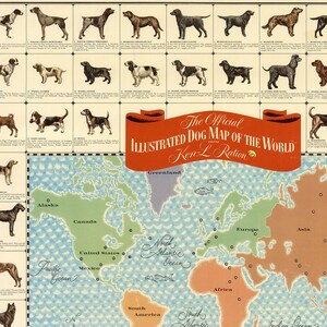 The Official Illustrated Dog Map of the World - Etsy