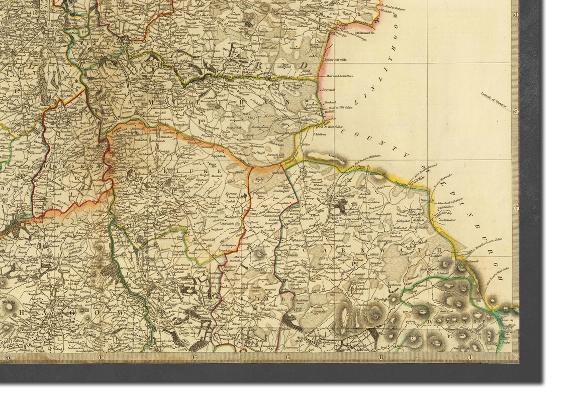 North Lanarkshire Map | Ancient Map of Northern Lanarkshire | Monklands ...