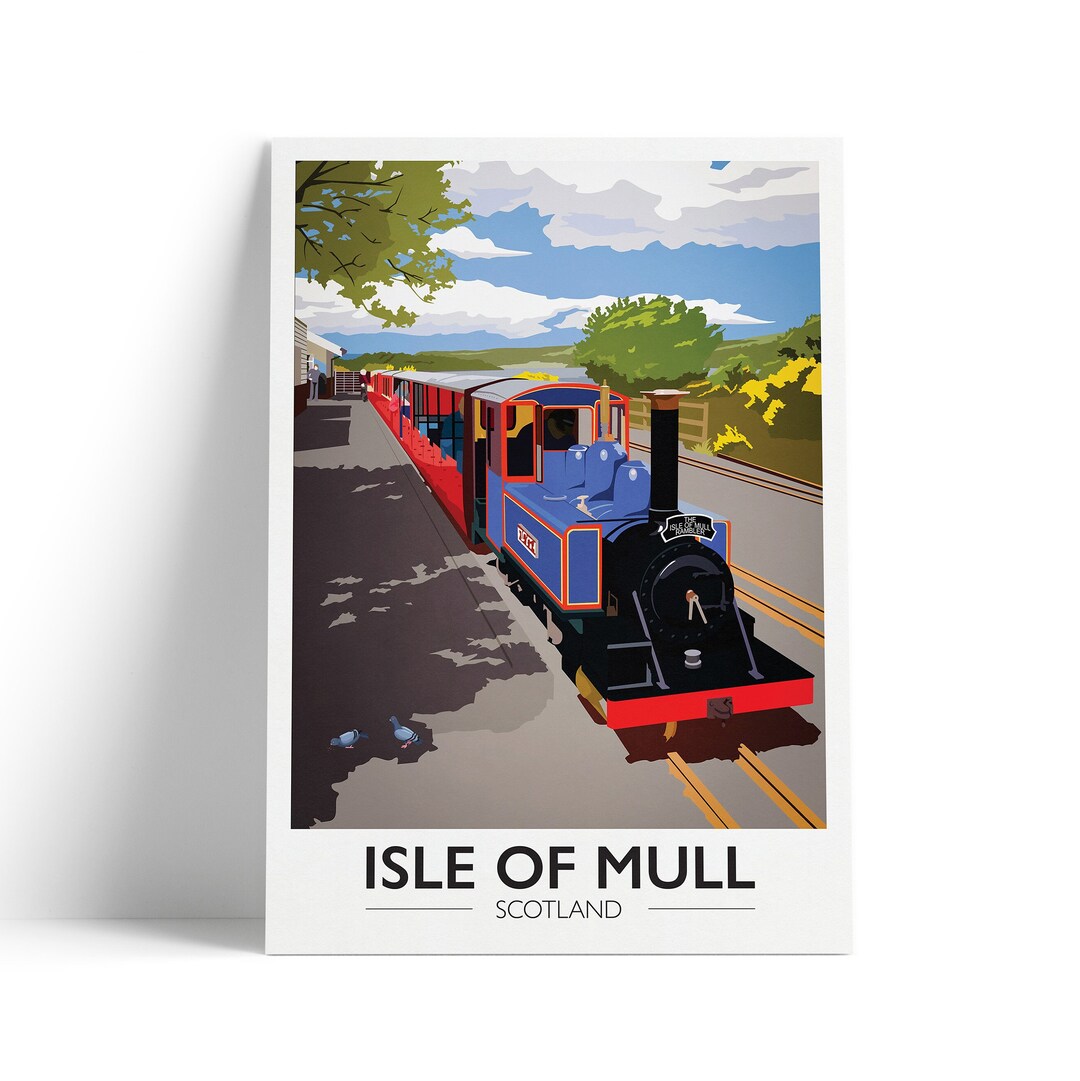 Isle of Mull Art Print - the Isle of Mull Rambler - Scottish Travel ...