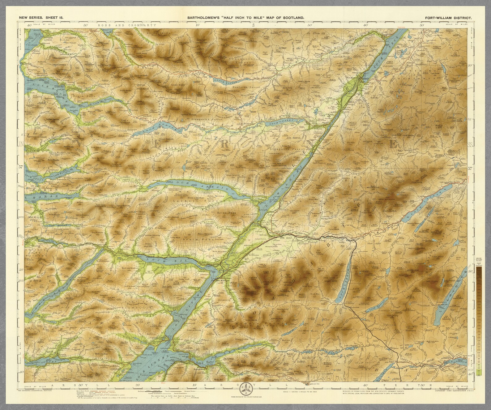 Old Map of Fort William | Ancient Map Print | Fort William Old Map ...