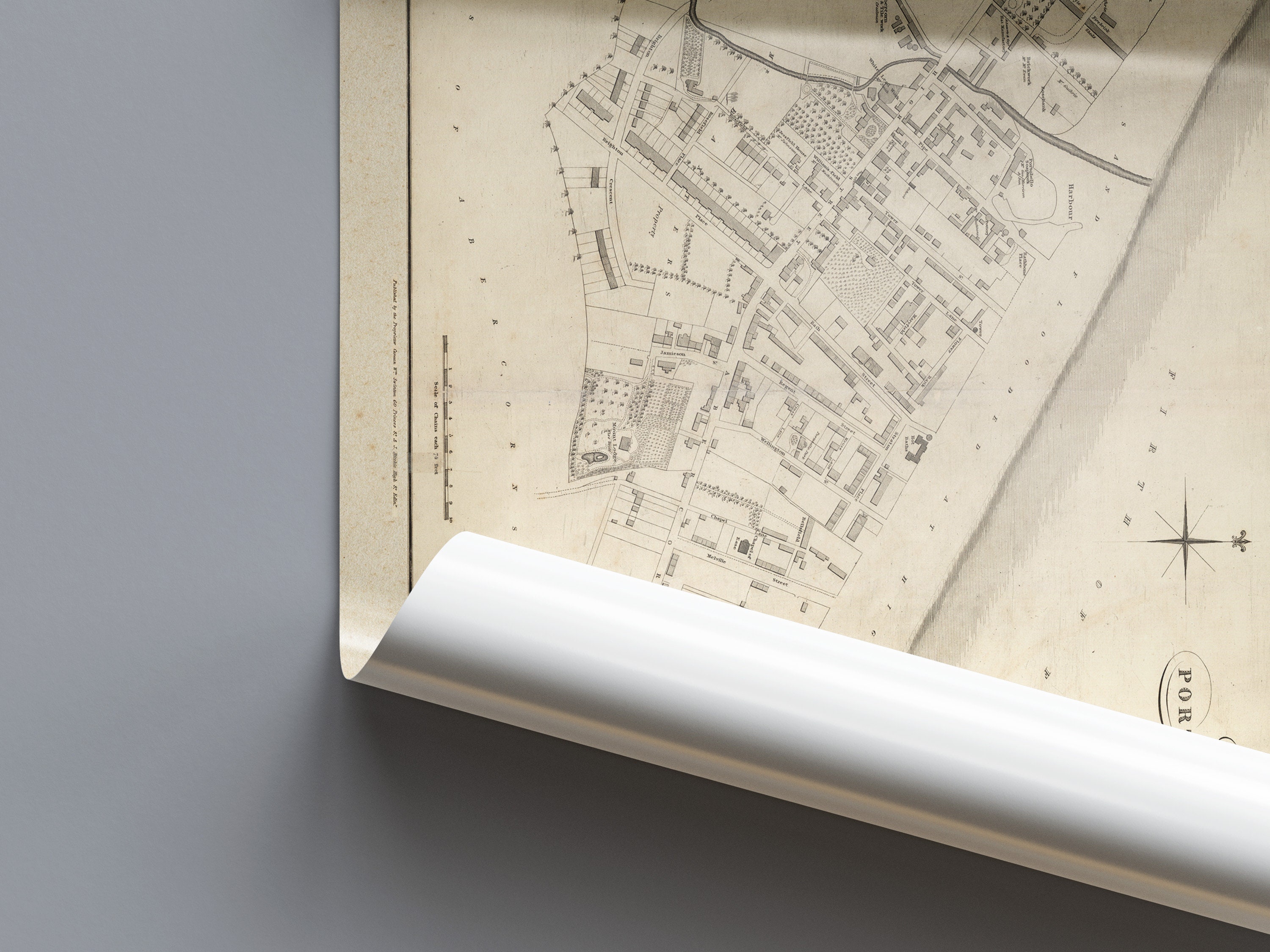 Old Map of Portobello Old Town Survey of Edinburgh John - Etsy