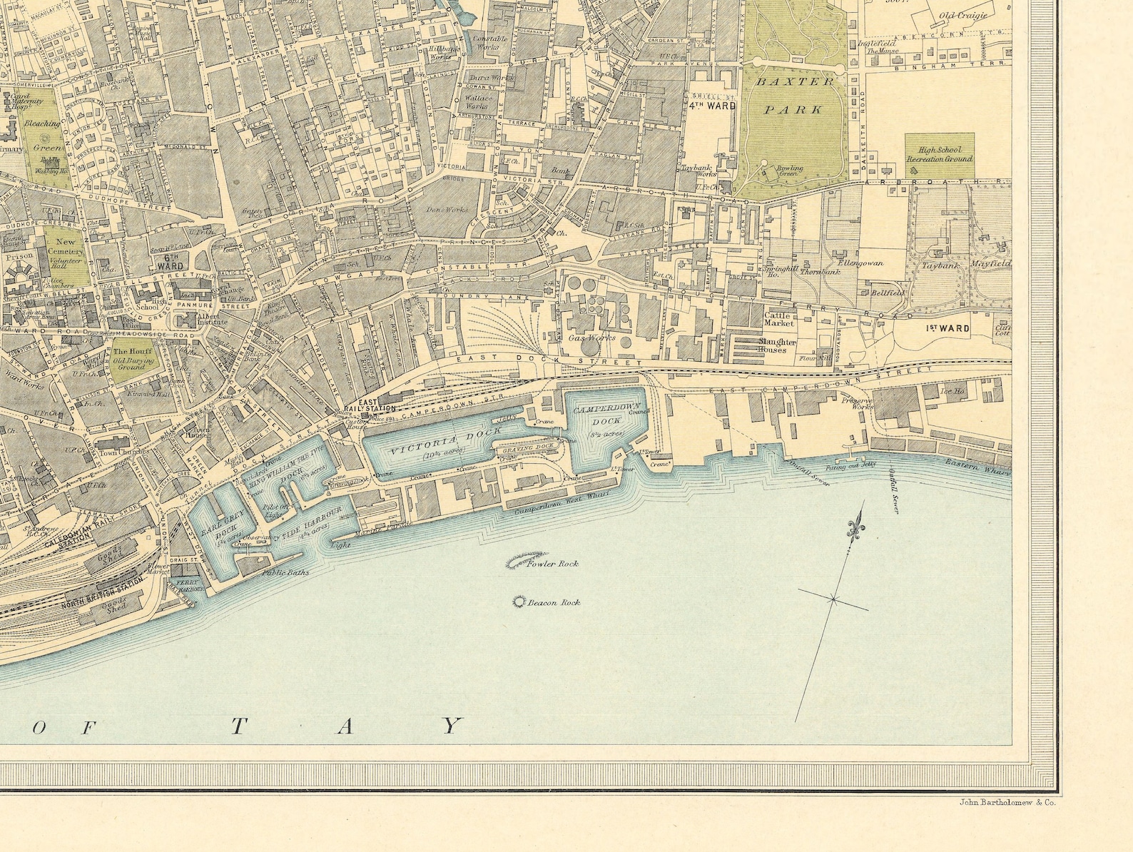 Old Dundee Map Plan of Dundee Scotland 1912 Scottish - Etsy