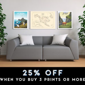 St Kilda Map - Map of St Kilda or Hirta and Adjacent Islands - Soay ...