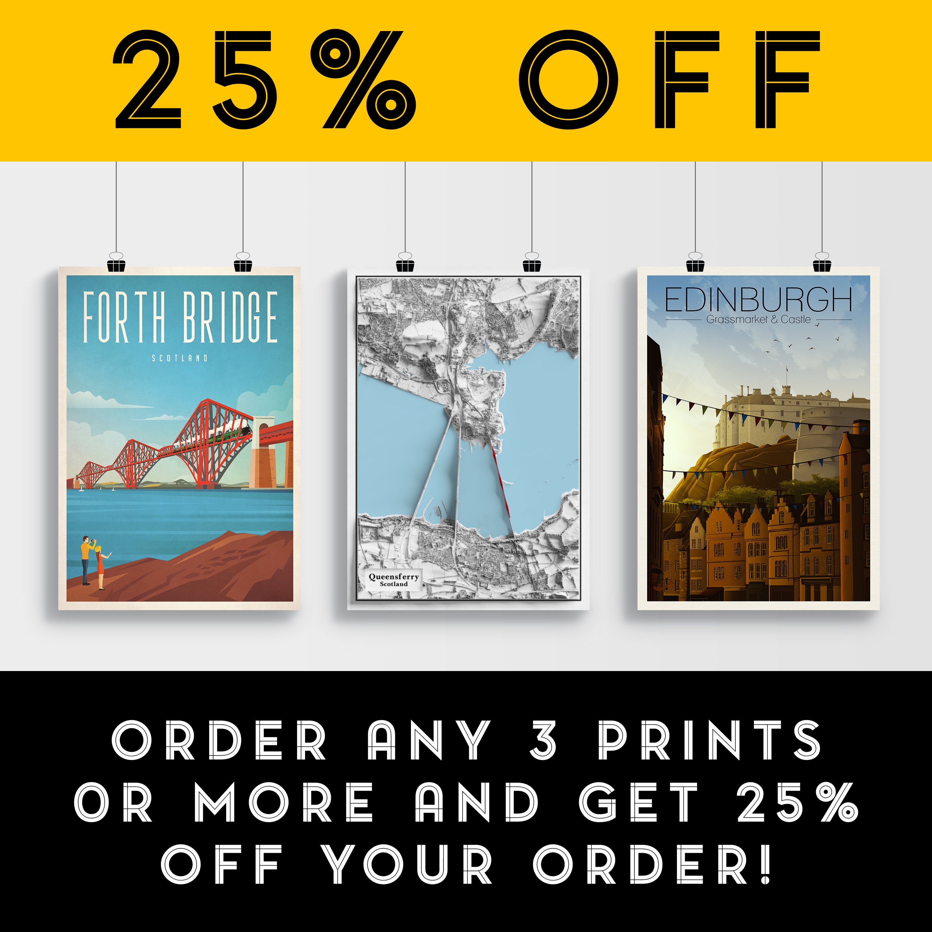 Queensferry Print Shaded Lidar Relief Map Detailed - Etsy UK