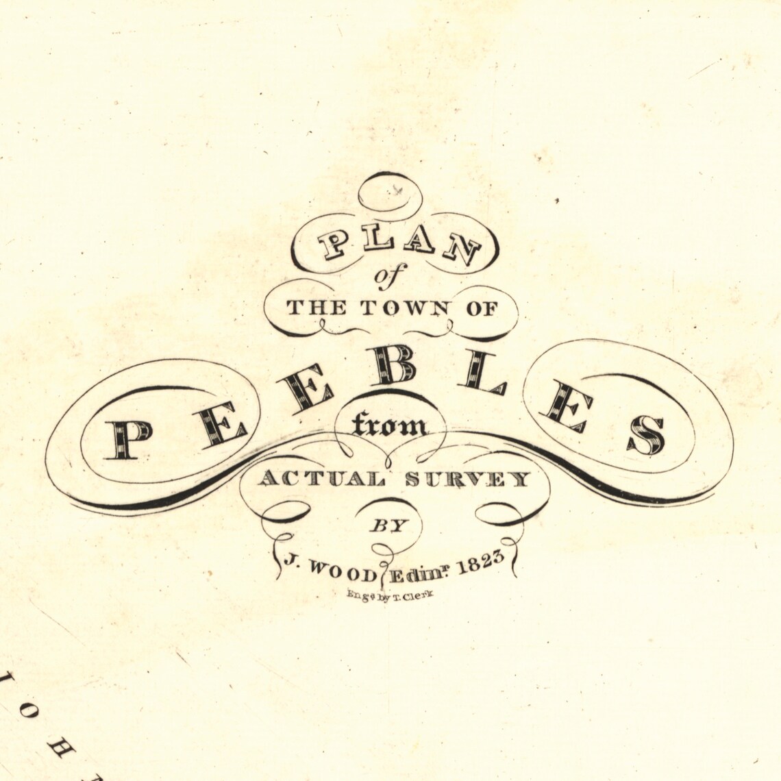 Peebles Map | Old Map of Peebles | Old Town Survey of Peebles | John ...