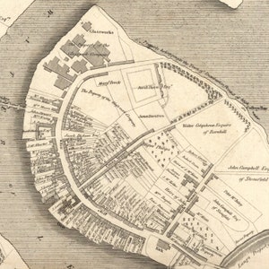 Old Map of Dumbarton | Ancient Map Print | Historic Dumbarton Map - Etsy