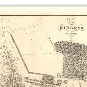 Old Map of Kinross | Ancient Map Print | Kinross Old Map | Kinross ...