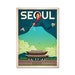 Seoul Travel Poster, Vintage Looking South Korea Illustration, Retro ...