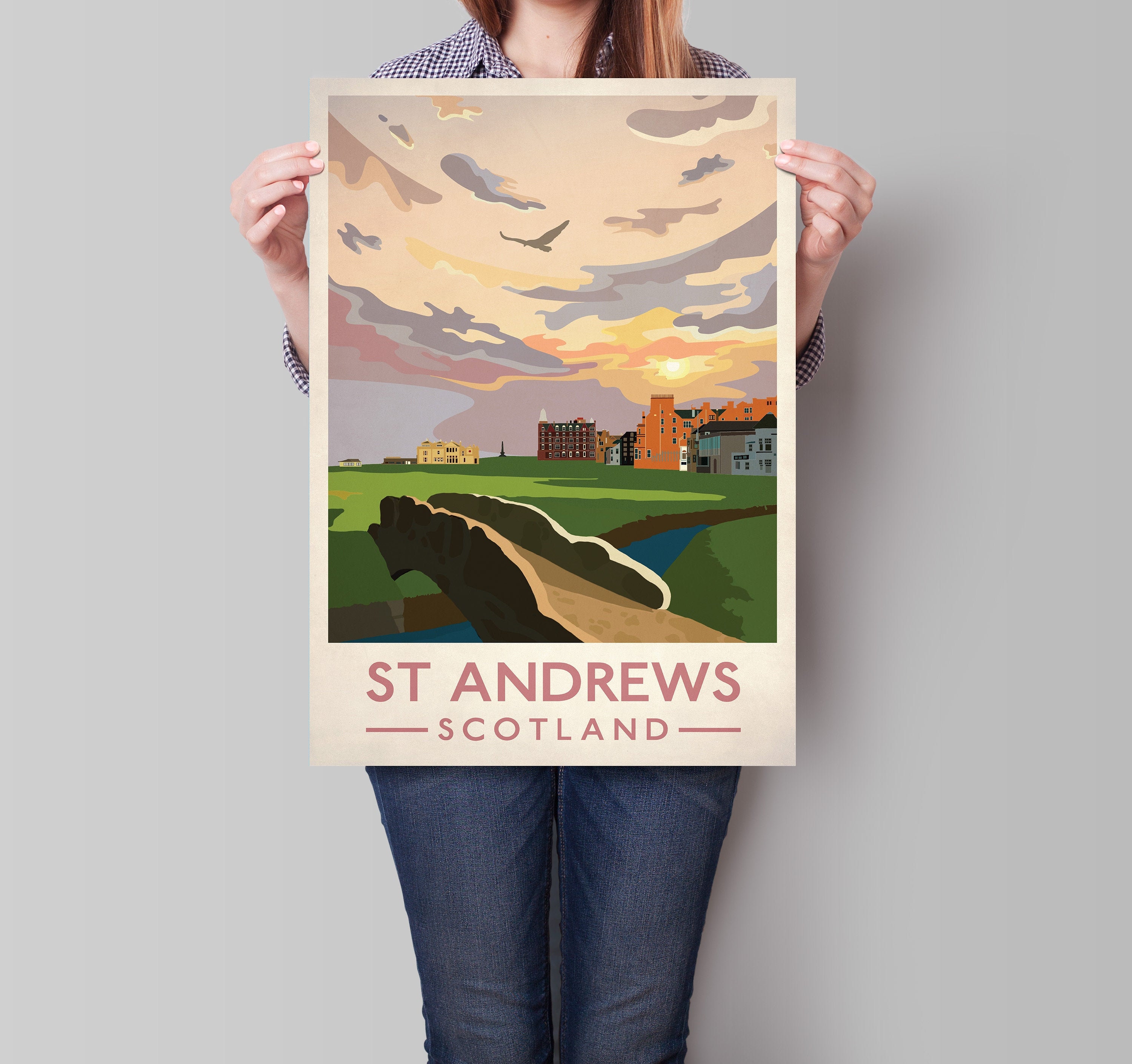 St Andrews Golf Club Poster, St Andrews - Old Course Golf Club 18th ...