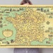 Old Map of France, 1935 Print of France by Ernest Dudley Chase, Home ...