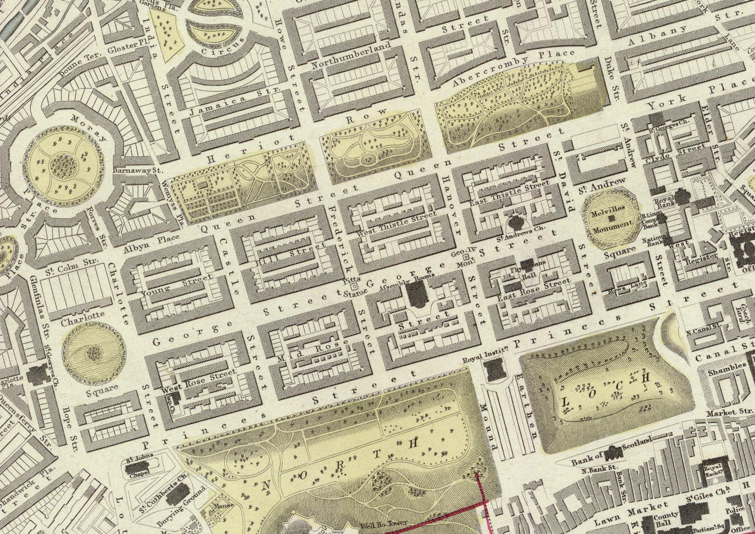 Edinburgh Map Scotland Ancient Map Edinburgh City Plan Map - Etsy UK