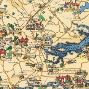 Map of Greater London (1950)| Vintage London Map| Taylor - Walker ...