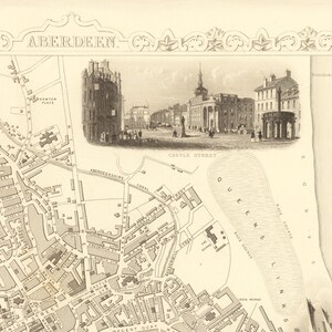 Aberdeen Map | Old Map of the City of Aberdeen, Scotland | 1851 ...