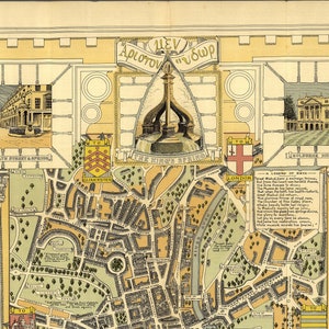 Bath Map - Pictorial Map of the Historic City of Bath -bath Illustrated ...