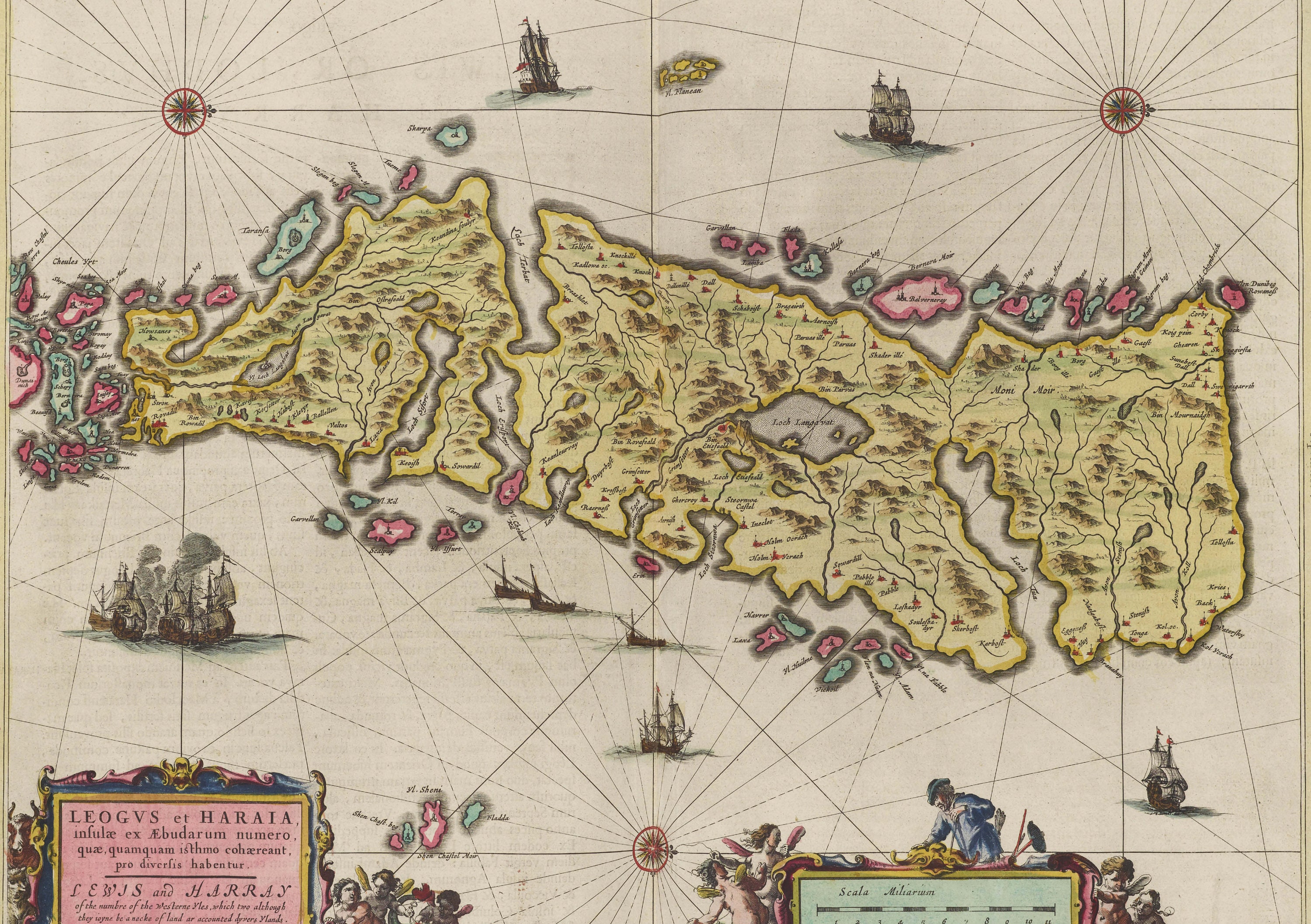 Harris and Lewis Map Old Antique Map of Isle of Harris and - Etsy UK