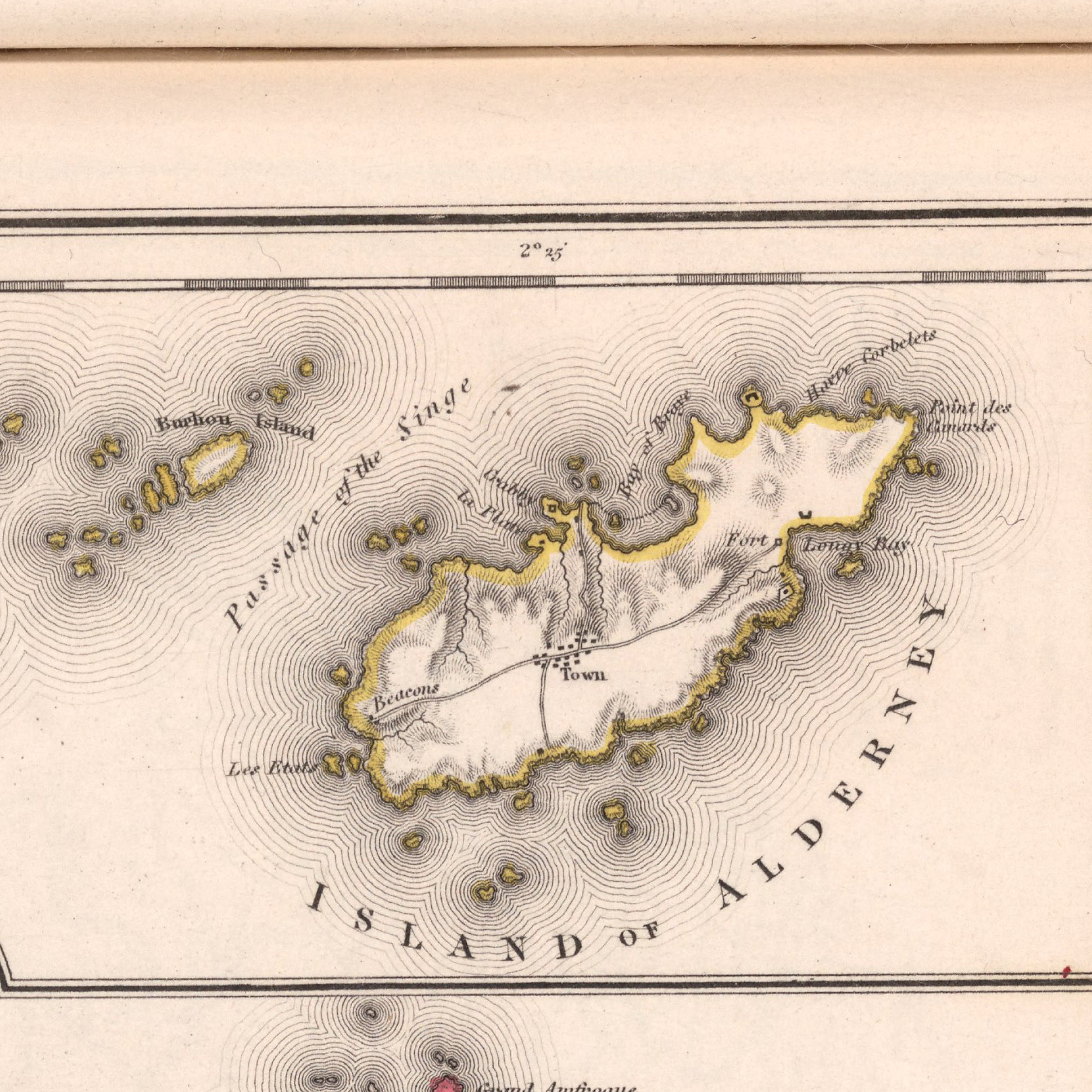Old Map of Guernsey | Alderney Island | Island of Sark | Isle of Herme ...
