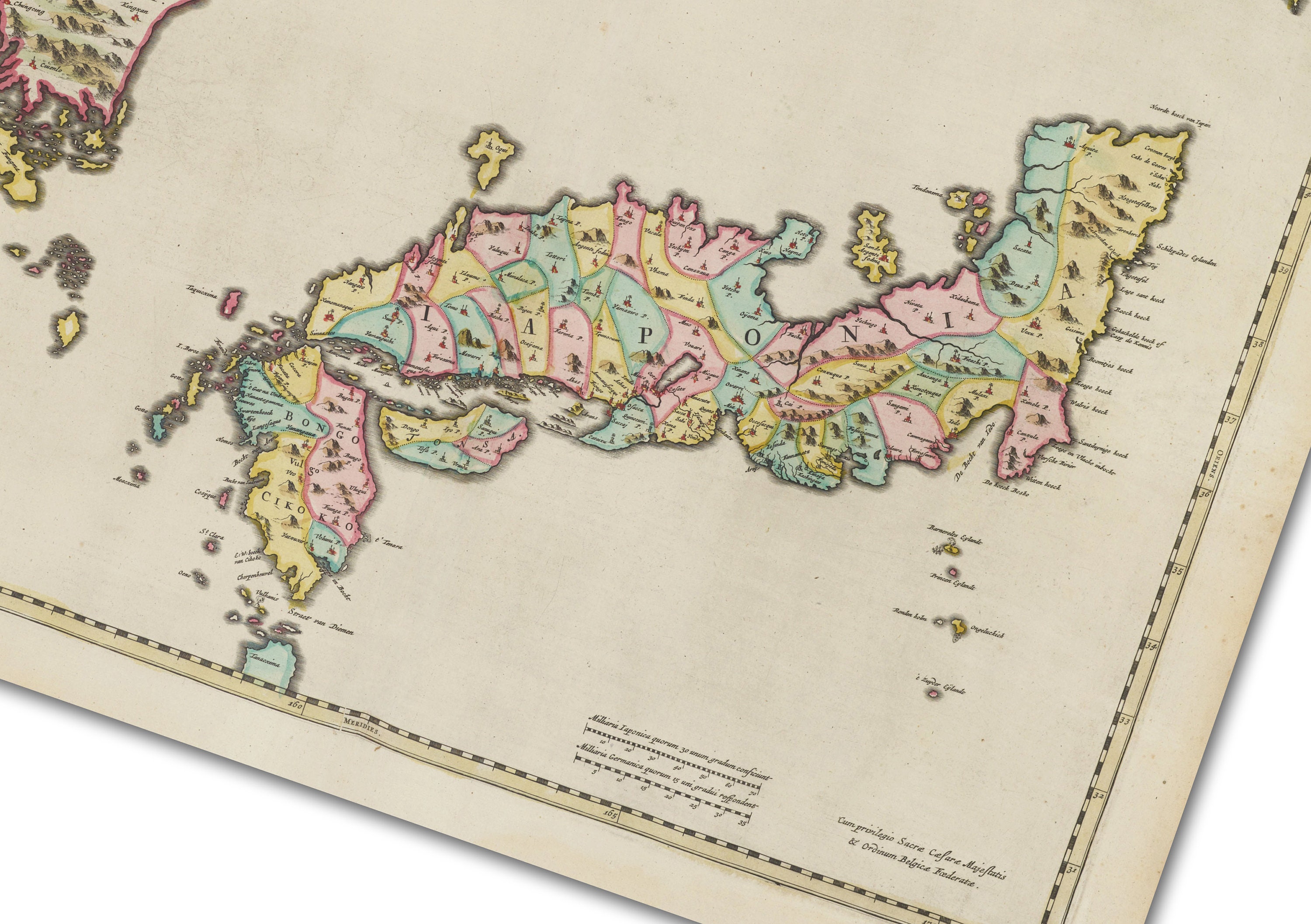 Old Japan Map Iaponia Regnvm Old Antique Map of Japan - Etsy UK