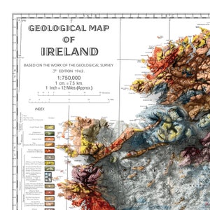 Ireland Geological Map - Ireland Relief Map, Ireland Topo Map, Dublin ...