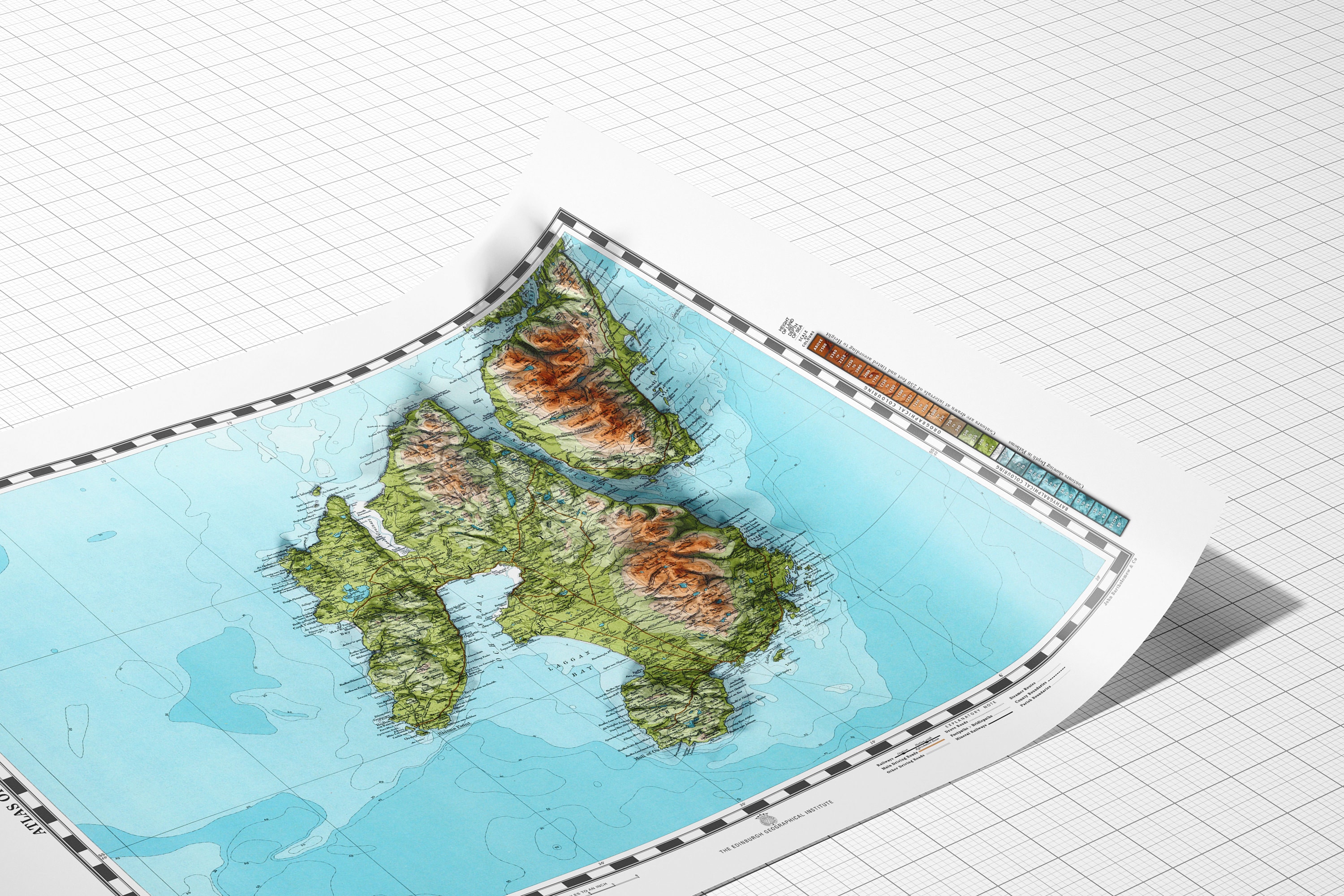 Islay Topographic Map Print the Queen of the - Etsy UK