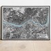 Newcastle, England - Shaded Relief Map - Detailed Topography ...
