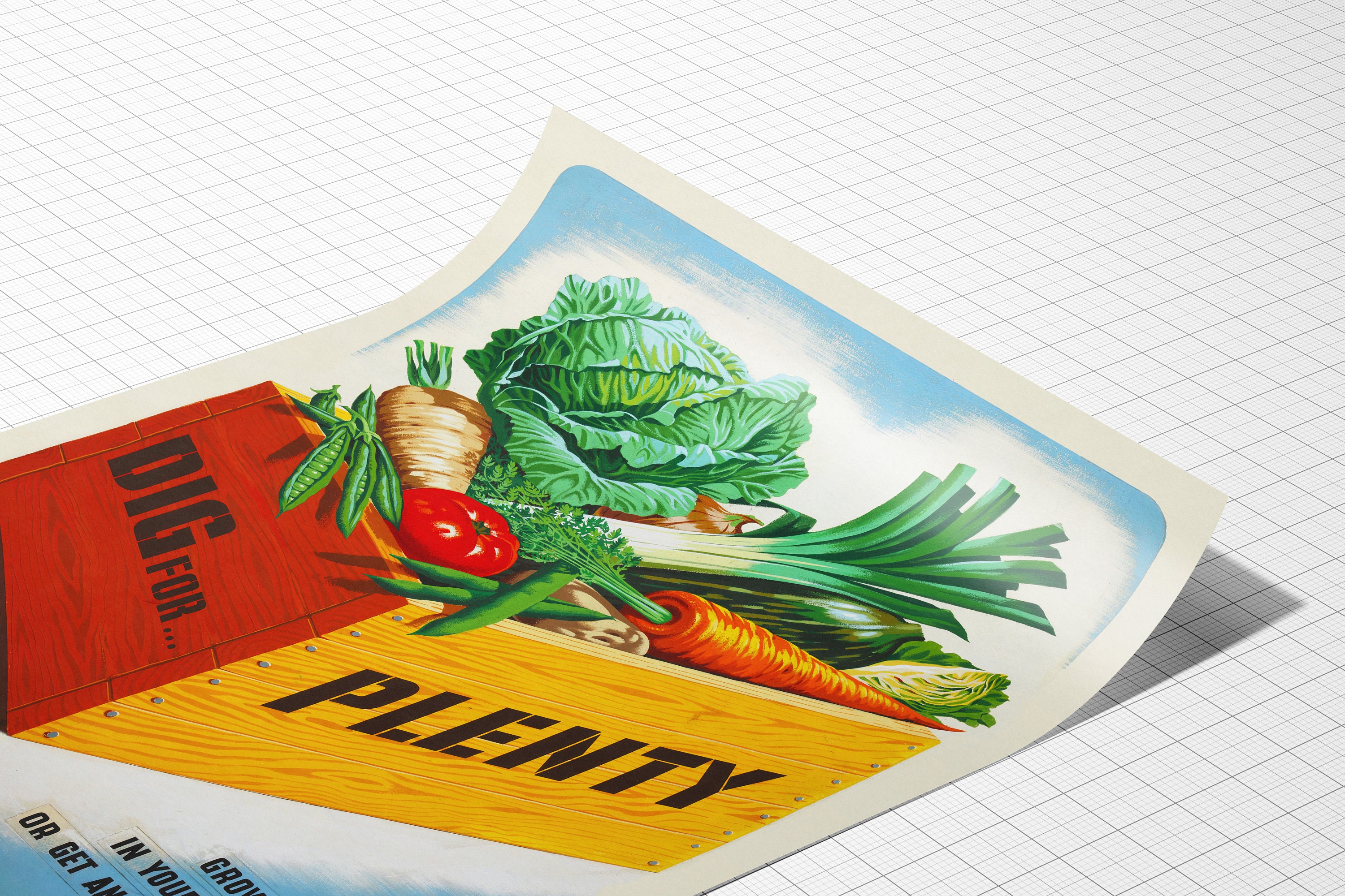Dig for Plenty Grow Food in Your Garden War Poster - Etsy