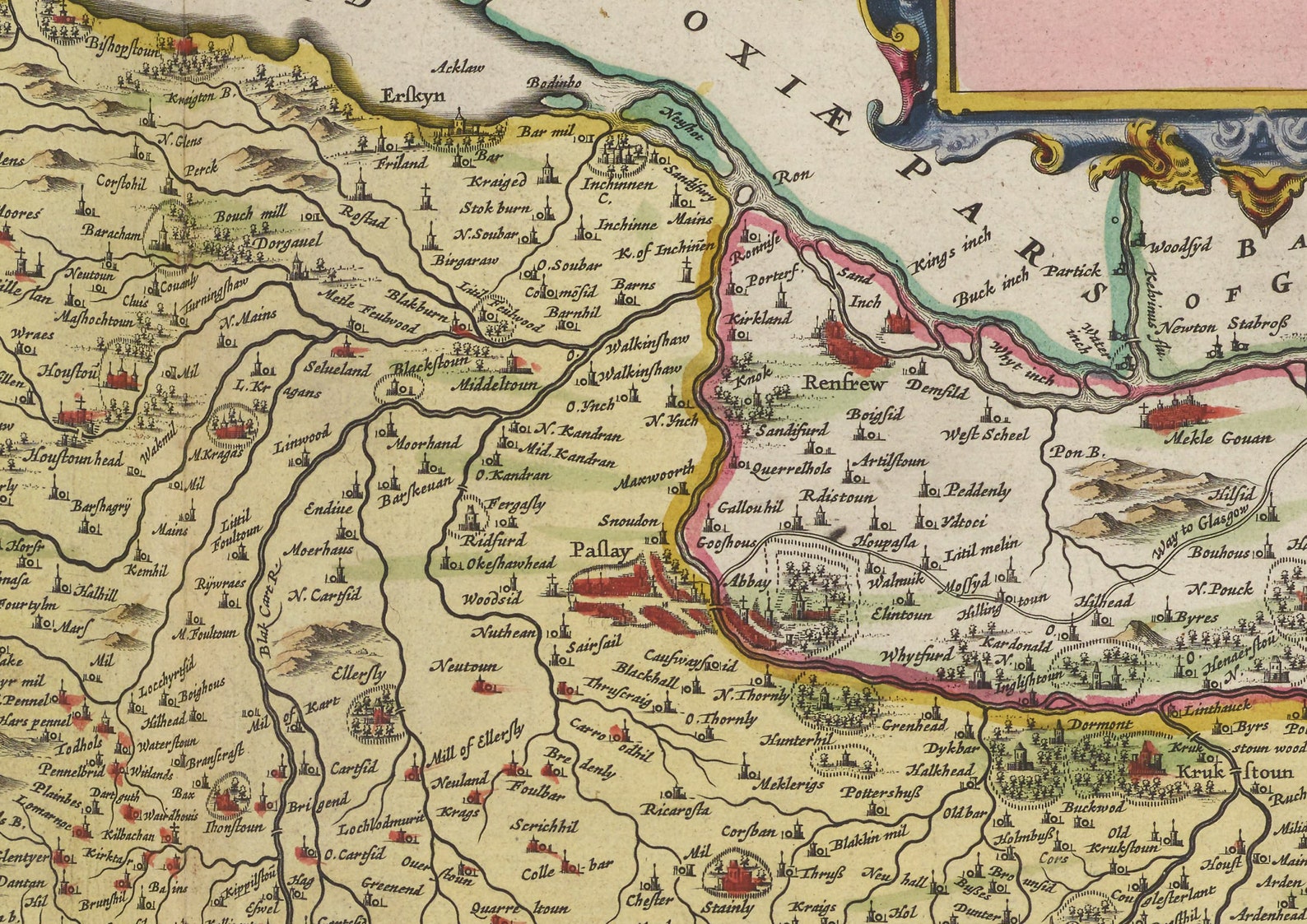 Old Renfrew Map Praefectura Renfroana Old Antique Map - Etsy UK