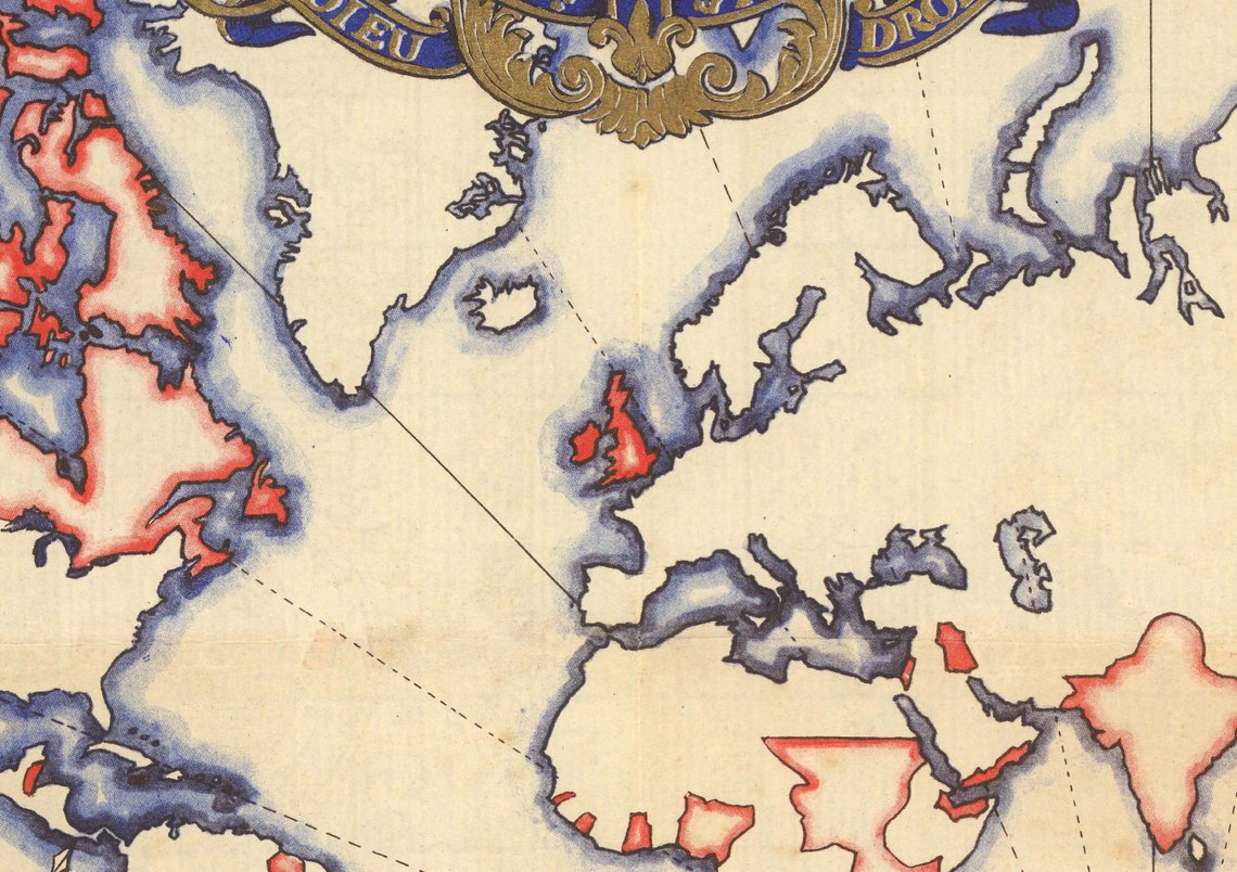 Commonwealth of Nations Map British Empire for Coronation - Etsy UK