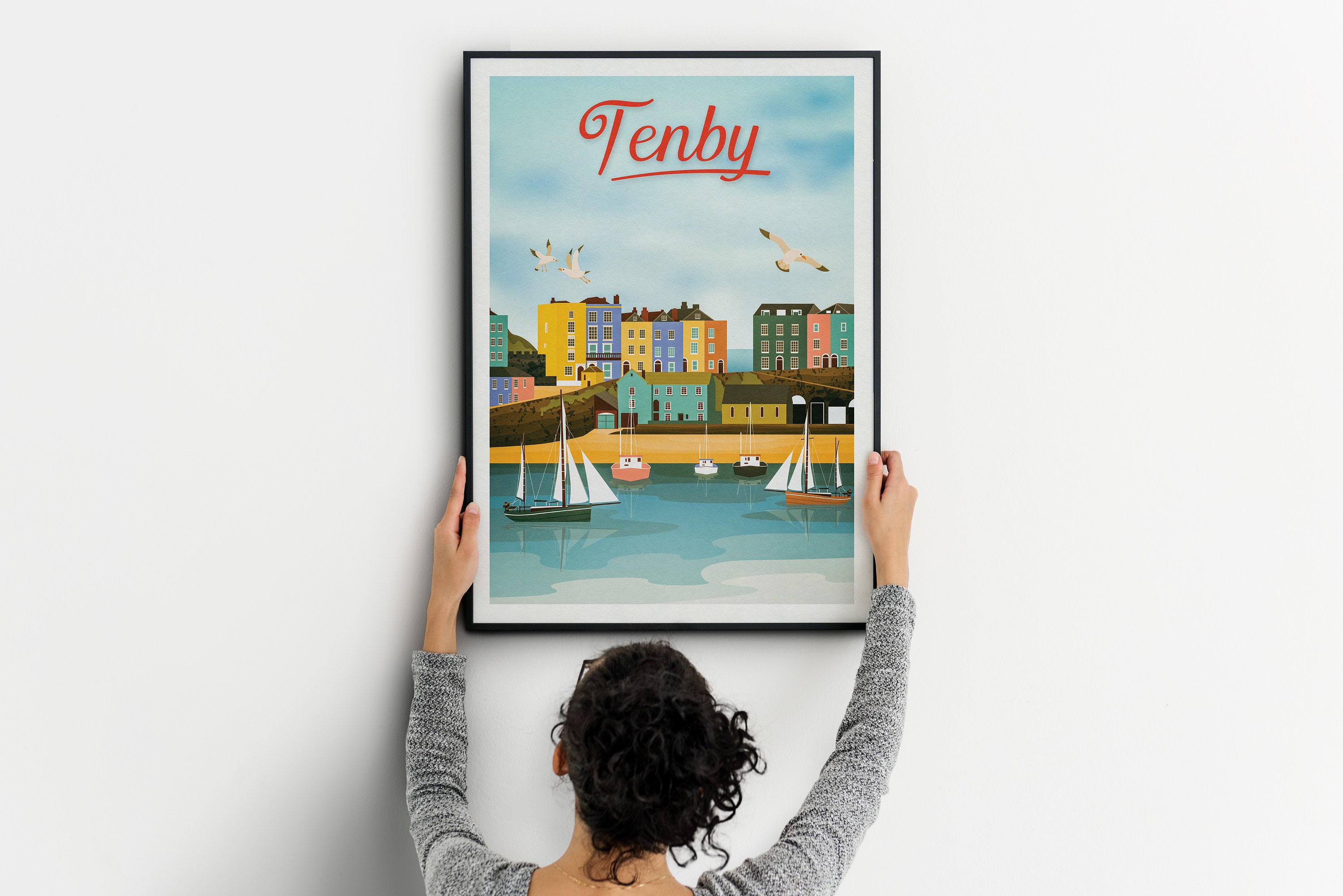 Tenby Travel Poster Tenby Prints Tenby Art Wales Print - Etsy