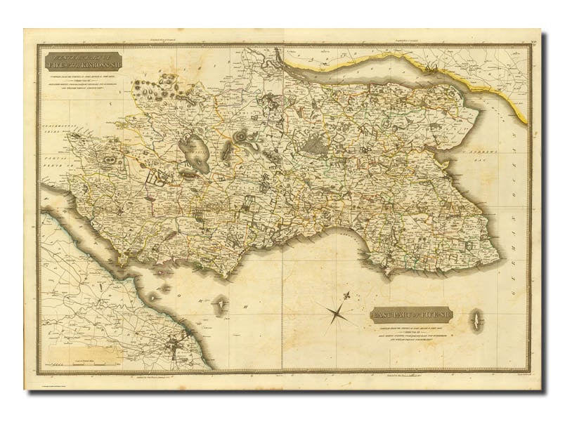 Map of Fife Scotland 1831 Old Replica Poster Print Scottish - Etsy UK