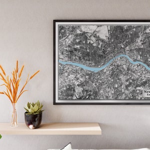 Newcastle, England - Shaded Relief Map - Detailed Topography ...
