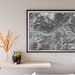 Newcastle, England - Shaded Relief Map - Detailed Topography ...