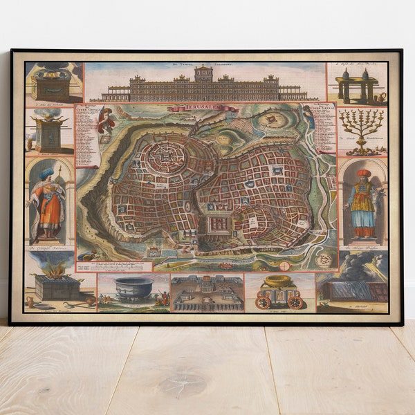 Map of Israel Old Testament - Etsy