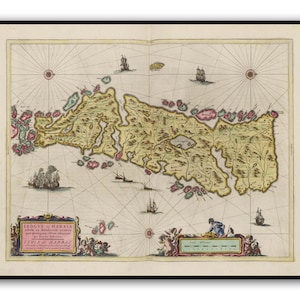 Harris and Lewis Map | Old Antique Map of Isle of Harris and Lewis ...