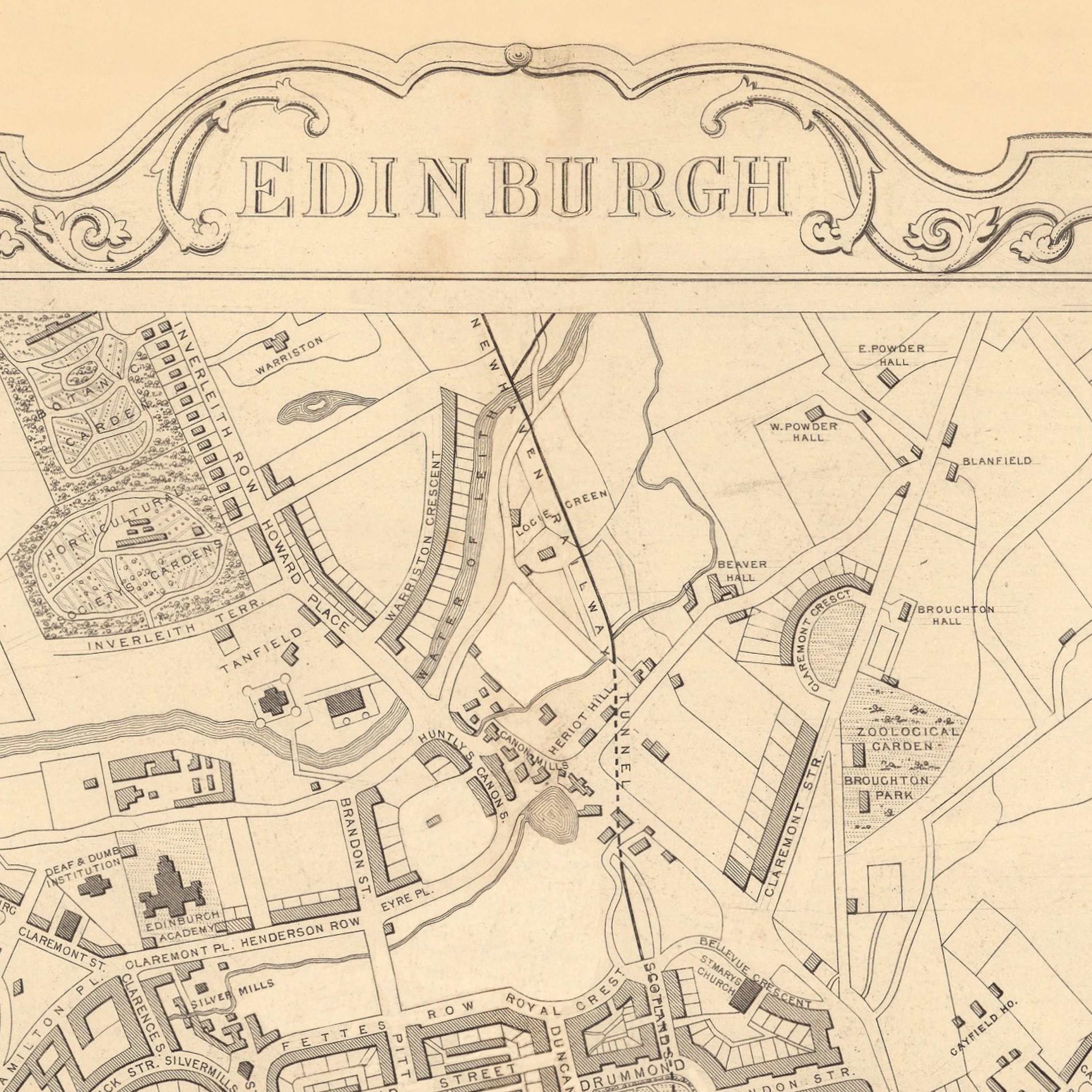 Old Edinburgh Map Plan of the City of Edinburgh Scotland - Etsy Australia