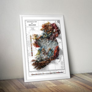 Ireland Geological Map - Ireland Relief Map, Ireland Topo Map, Dublin ...
