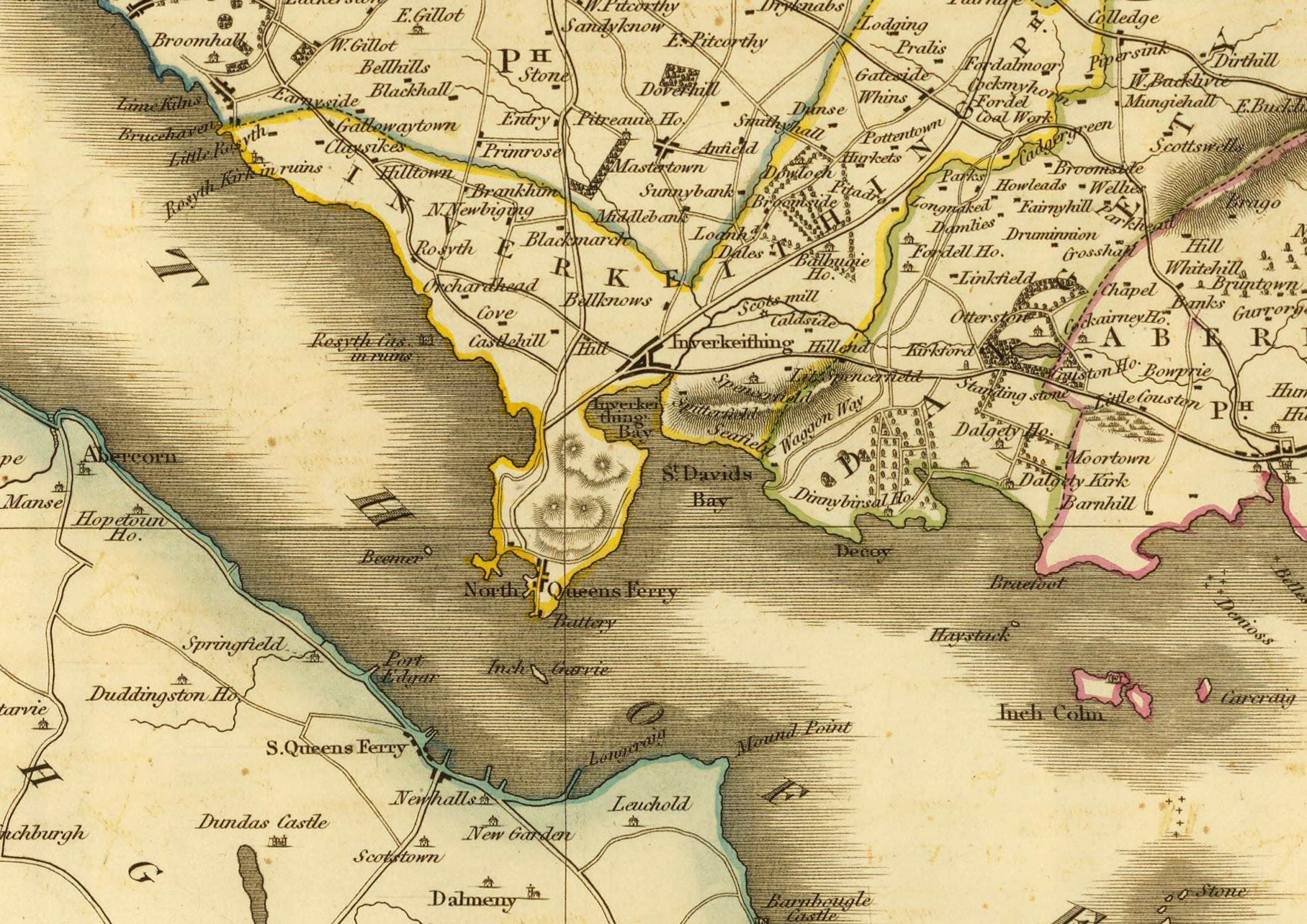 Map of Fife Scotland 1831 Old Replica Poster Print Scottish - Etsy UK