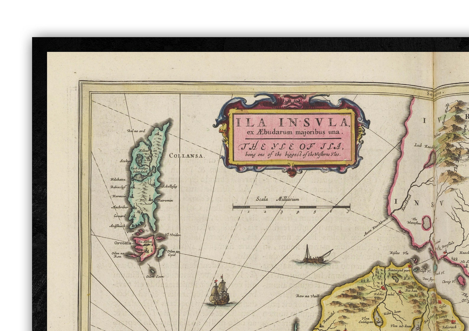 Isla de Islay Mapa / Antiguo mapa antiguo / 1665 / Mapa antiguo ...