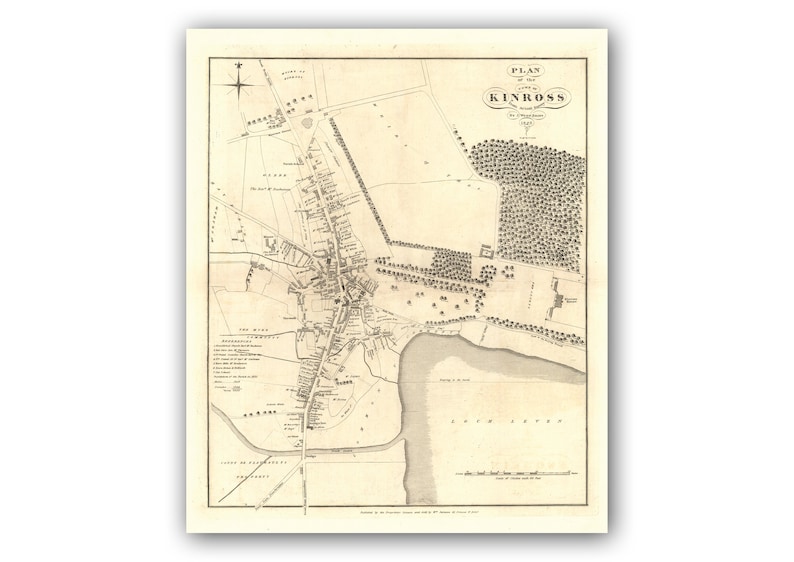 Old Map of Kinross Ancient Map Print Kinross Old Map - Etsy UK