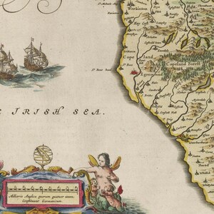 Ancient Cumbria Map | Cvmbria, Vulgo Cumberland| Old Antique Map of ...