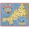Cornwall, Stronghold of the Early Britons, Pictorial Map Vintage ...